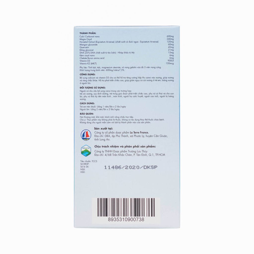 CALCI NANO D3 MK7 - Bổ sung Canxi và Vitamin D3